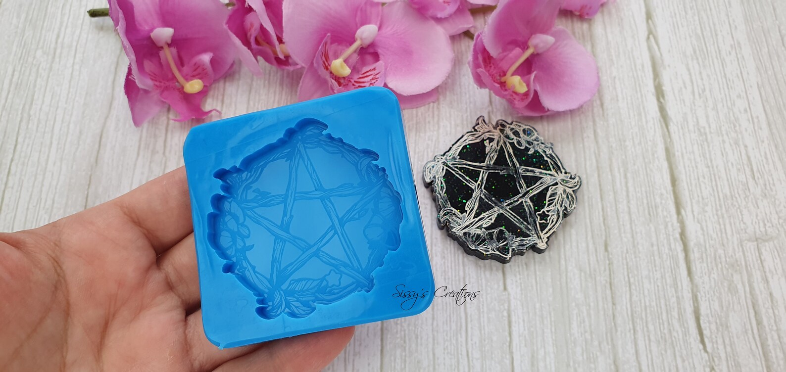 Pentacle Wicca Mold 5 Cm for Resin and Polymer Clay - Etsy