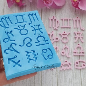 Zodiac Signs Mold, 2 Cm, for Resin and Polymer Clay - Etsy