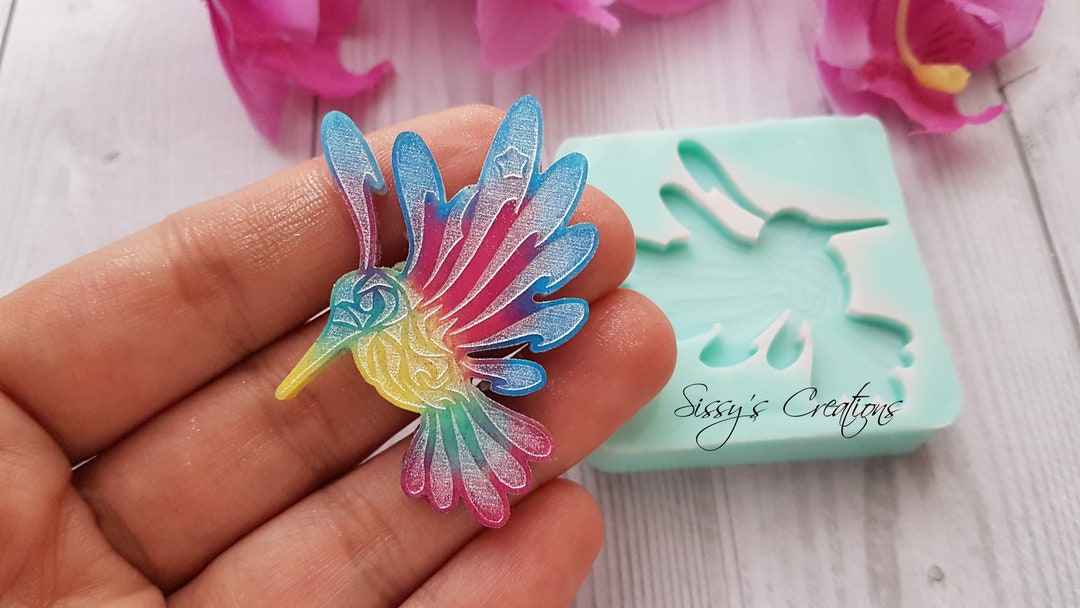 Hummingbird Mandala Mold, 5 Cm, for Resin and Polymer Clay - Etsy