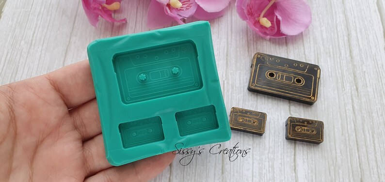 Music Cassette Mold 4 Cm for Resin and Polymer Clay | Etsy