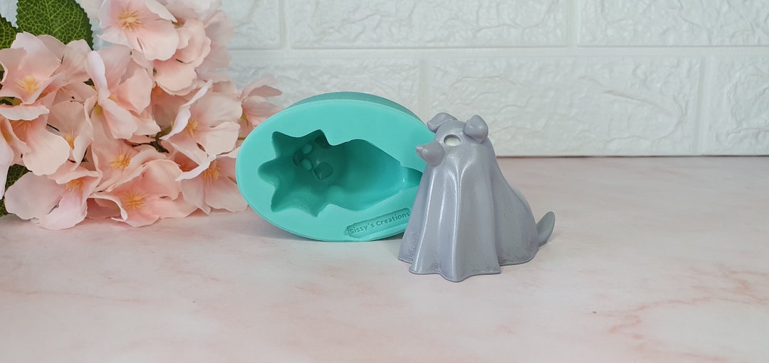 Ghost Dog Halloween Mold, 5 Cm, for Resin, Polymer Clay, Wax, Soap ...