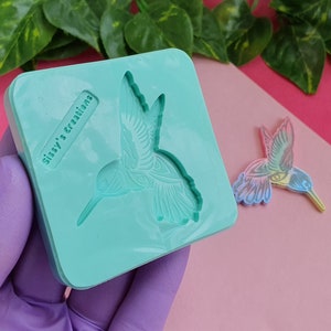 Hummingbird Mold, 5 Cm, for Epoxy Resin, Polymer Clay, Wax, Soap ...