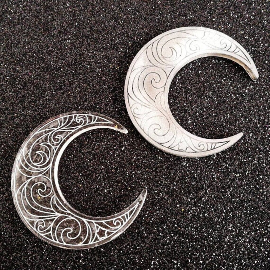 Moon Molds 5 cm for Resin and Polymer Clay | Etsy