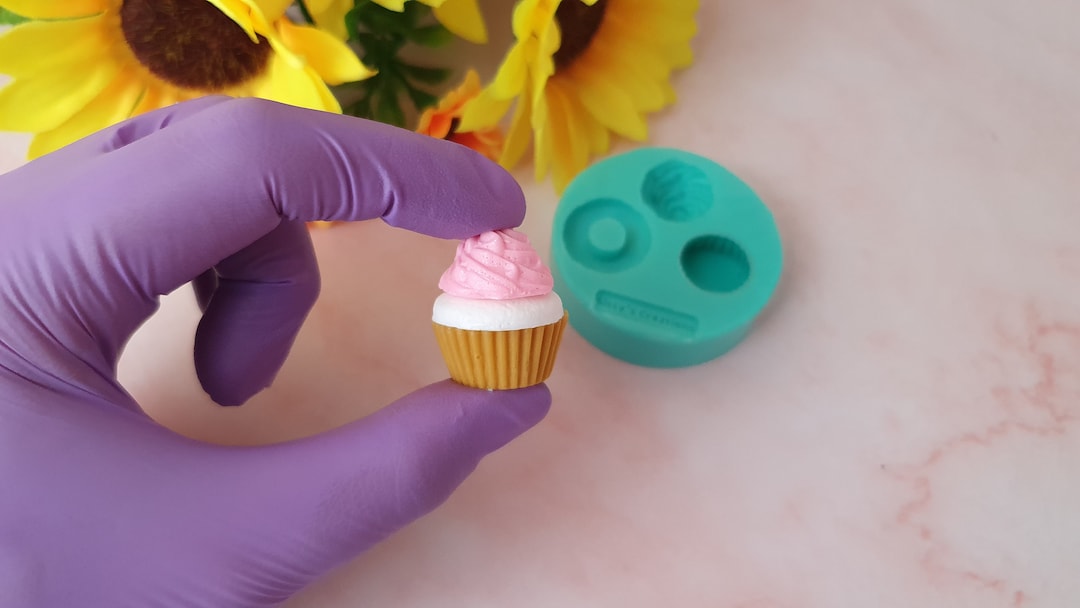 Cupcake 3D Mold, for Resin, Polymer Clay, Wax, Soap, Plaster... - Etsy