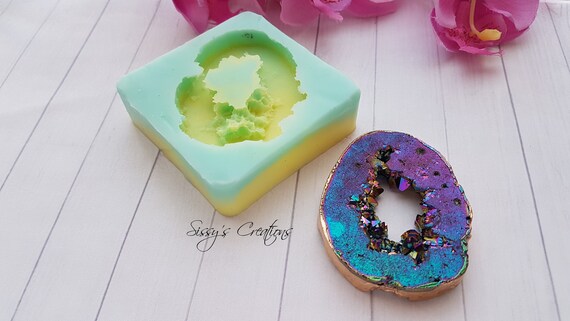 Natural Geode Large Mold 6 Cm for Resin and Polymer Clay | Etsy