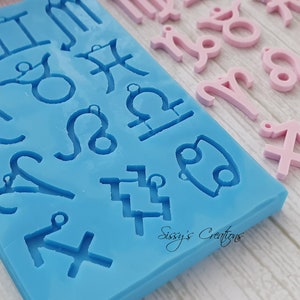 Zodiac Signs Mold, 2 Cm, for Resin and Polymer Clay - Etsy