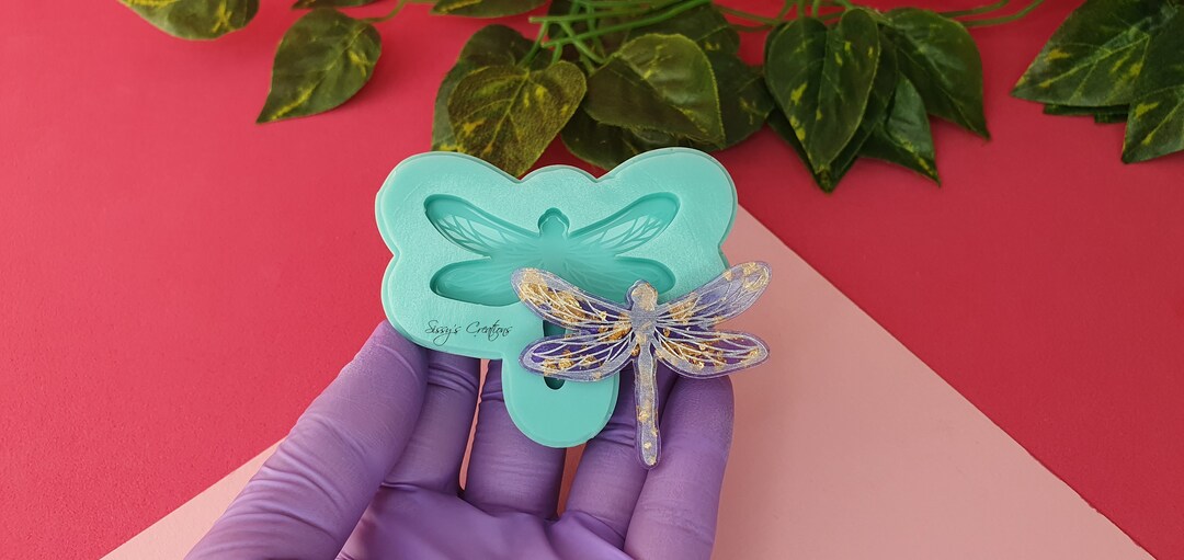 Dragonfly Silicone Mold, 5 Cm, for Resin, Polymer Clay, Wax, Soap ...