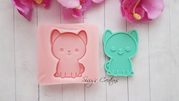 Cat Mold 5 cm for Resin and Polymer Clay | Etsy