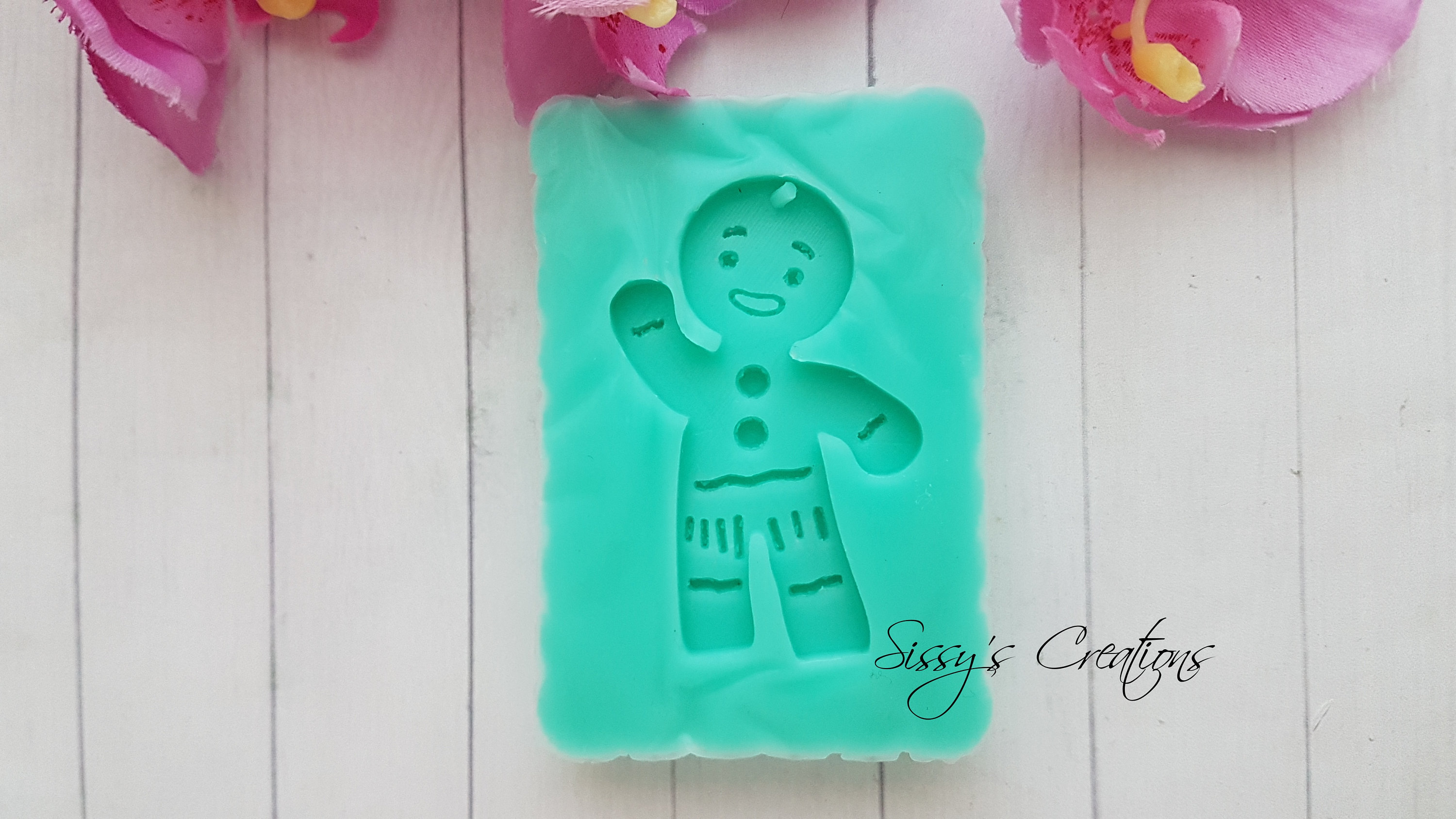 Christmas Gingerbread Man Mold 5 Cm for Resin and Polymer | Etsy