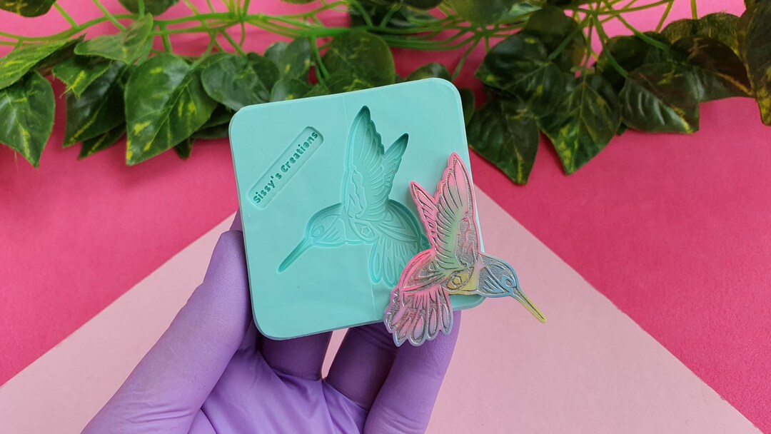 Hummingbird Mold, 5 Cm, for Epoxy Resin, Polymer Clay, Wax, Soap ...