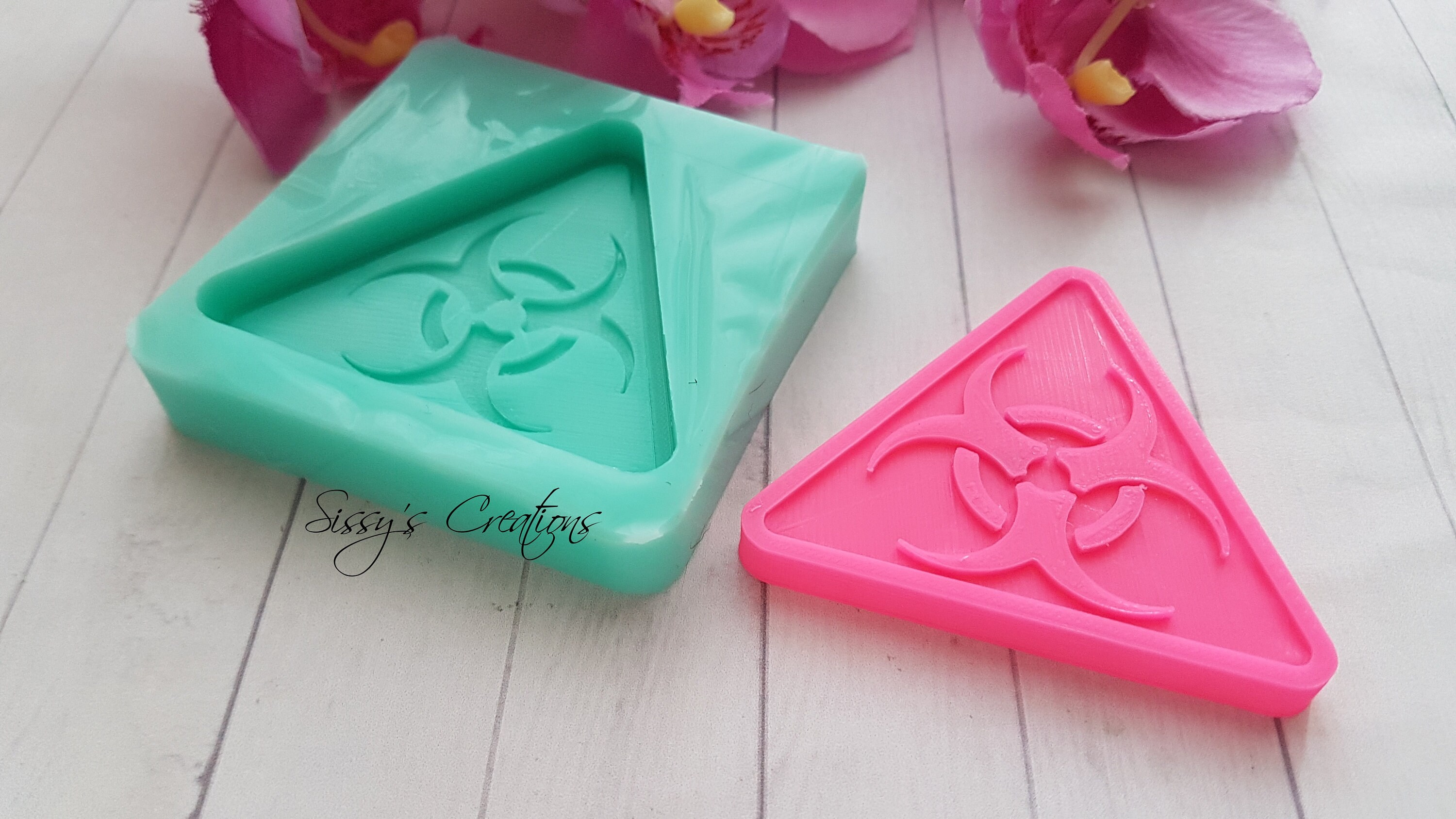 Biohazard Symbol Mold 5 Cm for Resin and Polymer Clay | Etsy