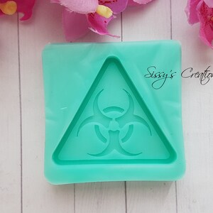 Biohazard Symbol Mold, 5 Cm, for Resin and Polymer Clay - Etsy