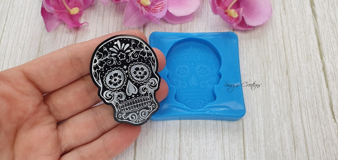 Mexican Skull Mold, Halloween, 5 Cm, for Resin and Polymer Clay - Etsy