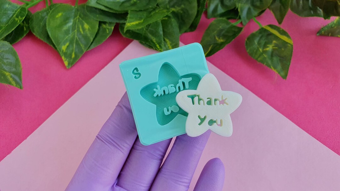 Thank You Star Mold, 3 Cm, for Epoxy Resin, Polymer Clay. Wax, Soap ...