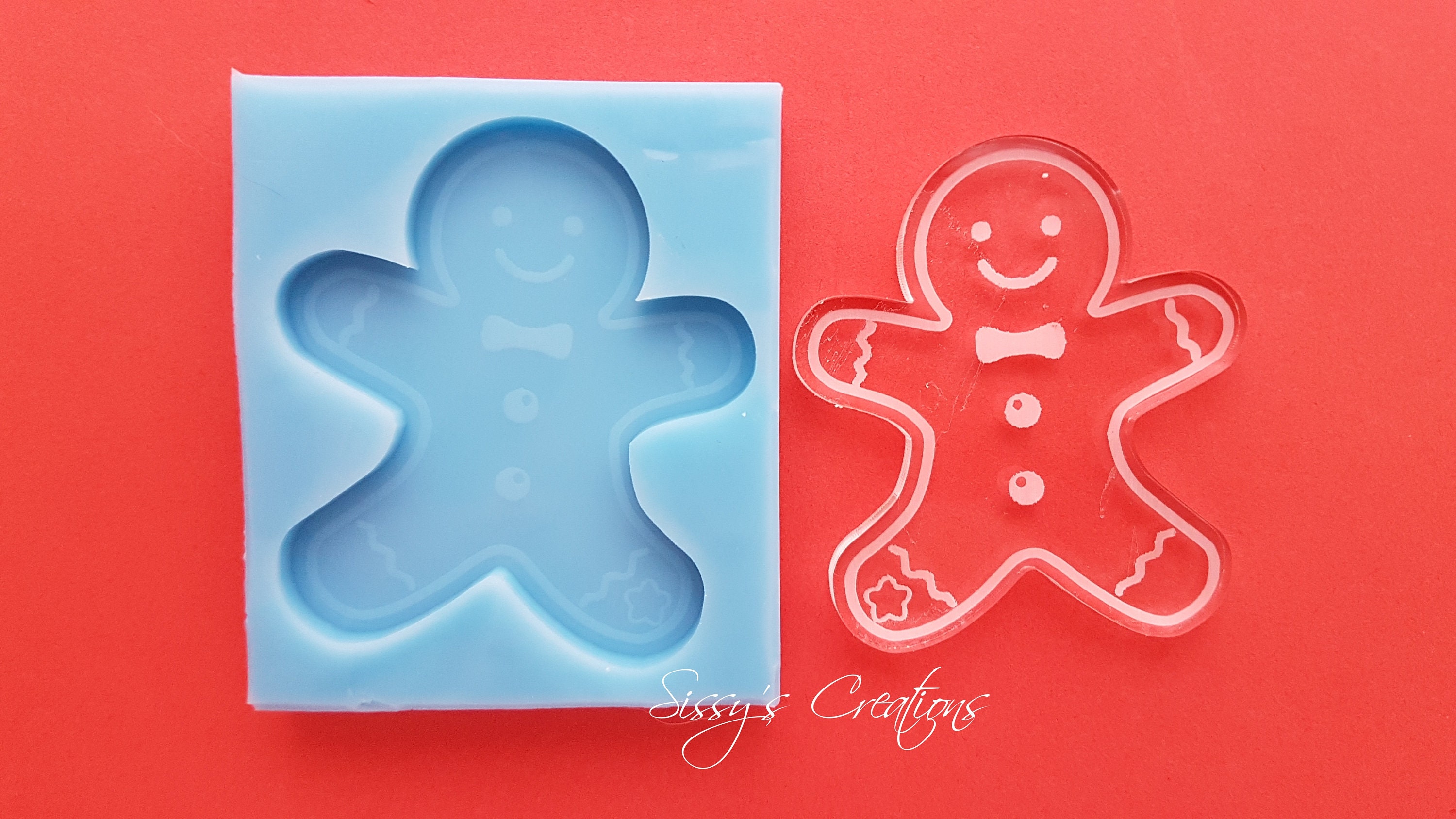Christmas Gingerbread Man Mold 5 Cm for Resin and Polymer | Etsy
