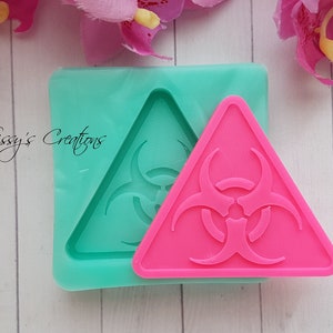 Biohazard Symbol Mold, 5 Cm, for Resin and Polymer Clay - Etsy
