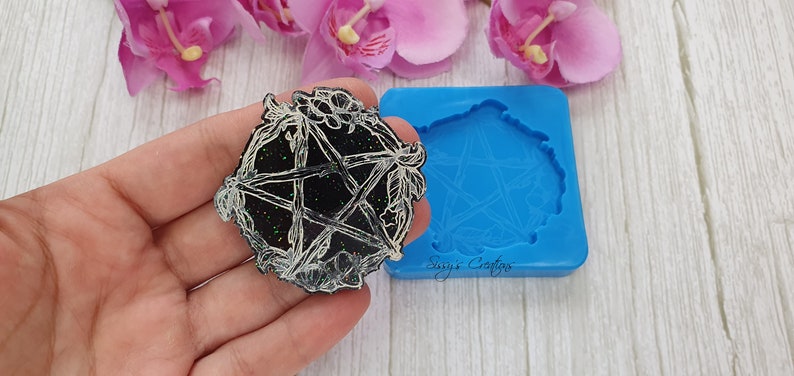 Pentacle Wicca Mold 5 Cm for Resin and Polymer Clay - Etsy
