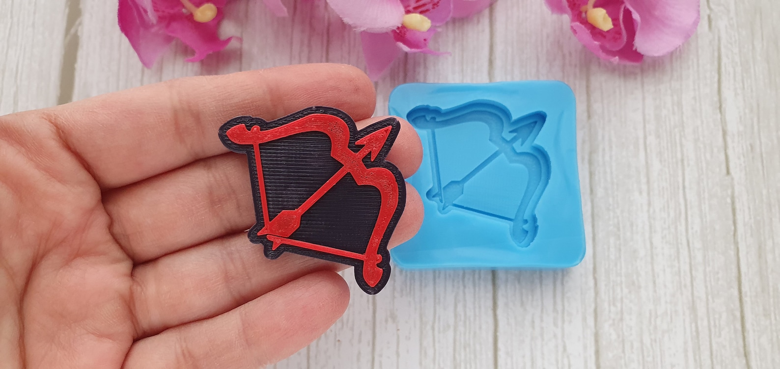 Archery Mold, 5 Cm, for Resin, Polymer Clay, Jasmonite, Soap, Wax ...