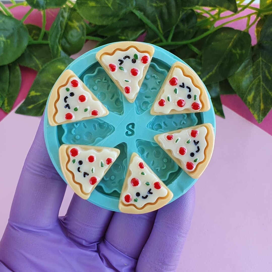 Pizza Mold, 2.5 Cm, for Epoxy Resin, Polymer Clay, Wax, Soap, Plaster ...