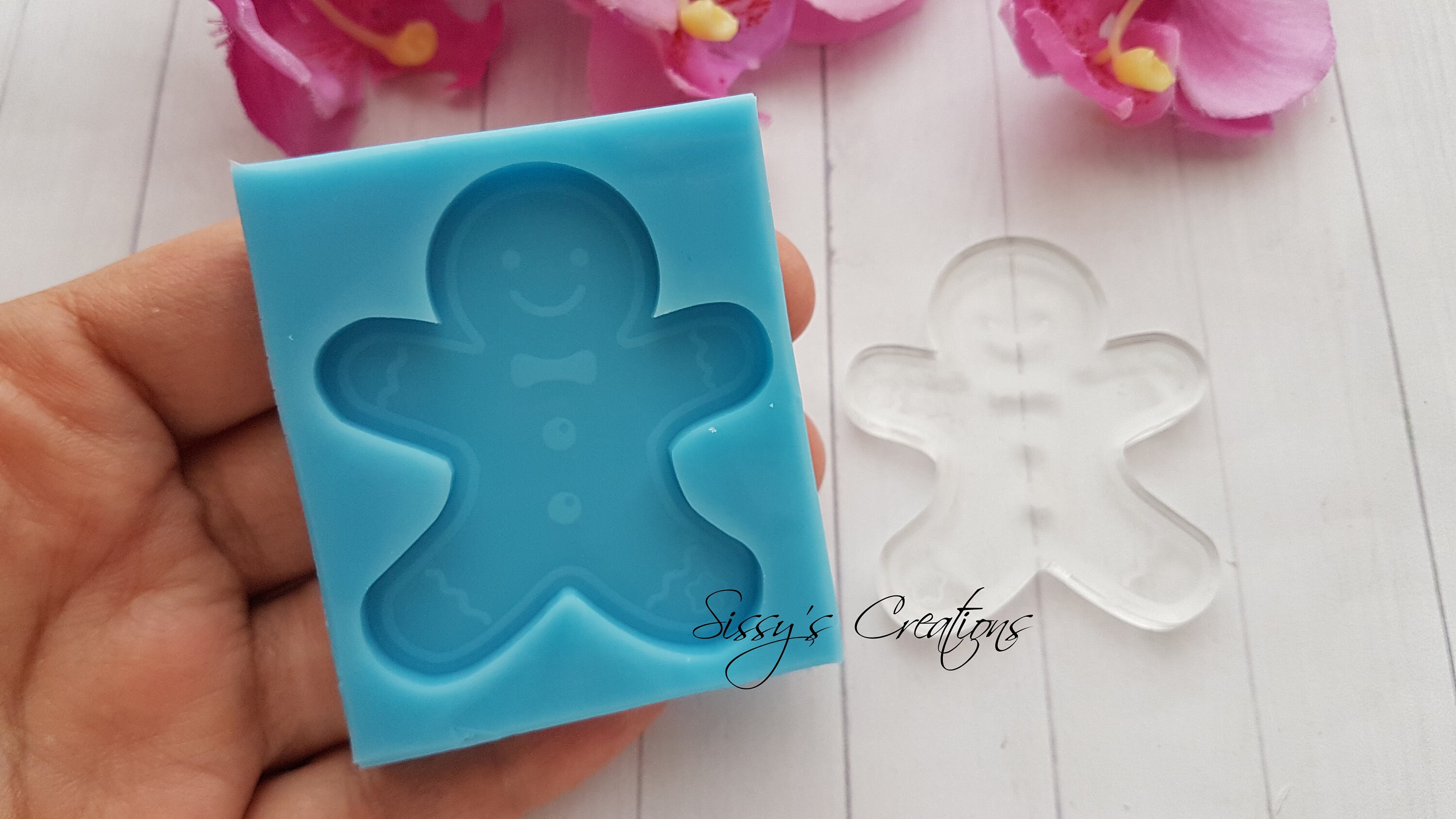 Christmas Gingerbread Man Mold 5 Cm for Resin and Polymer | Etsy