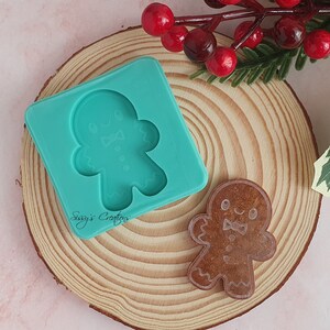 Gingerbread Man Christmas Mold, 5 Cm, for Epoxy Resin, Polymer Clay ...