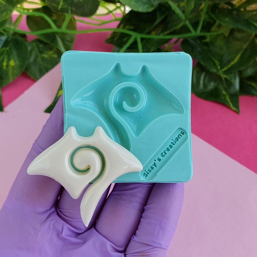Manta Ray Mold, Maori Style, 4.5 Cm, for Epoxy Resin, Polymer Clay, UV ...