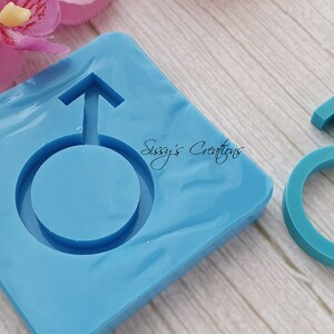 Male Gender Symbol Mold, 4 Cm, for Resin and Polymer Clay - Etsy