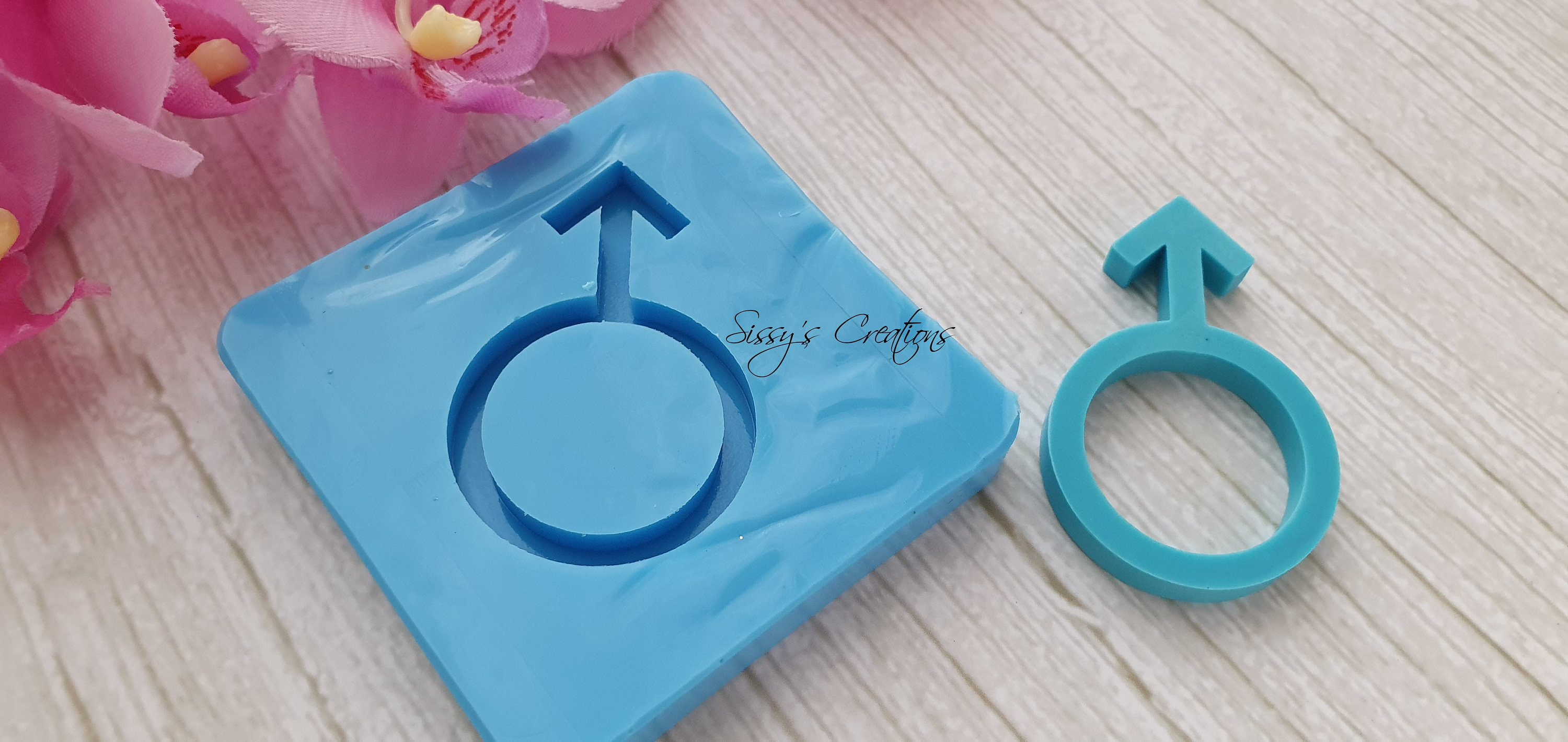 Male Gender Symbol Mold, 4 Cm, for Resin and Polymer Clay - Etsy
