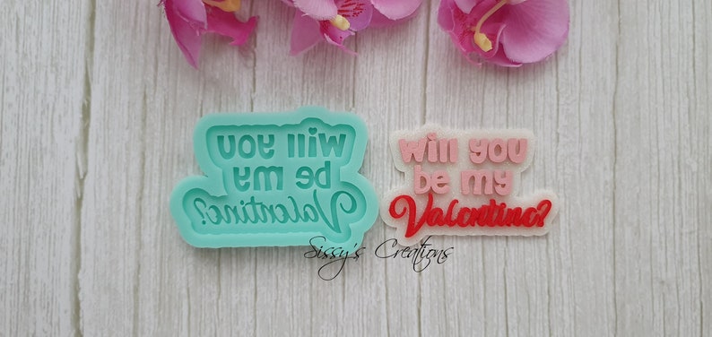 VALENTINE Word Mold 7 Cm for Resin and Polymer Clay - Etsy