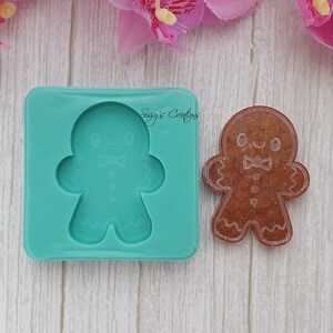 Gingerbread Man Christmas Mold, 5 Cm, for Epoxy Resin, Polymer Clay ...
