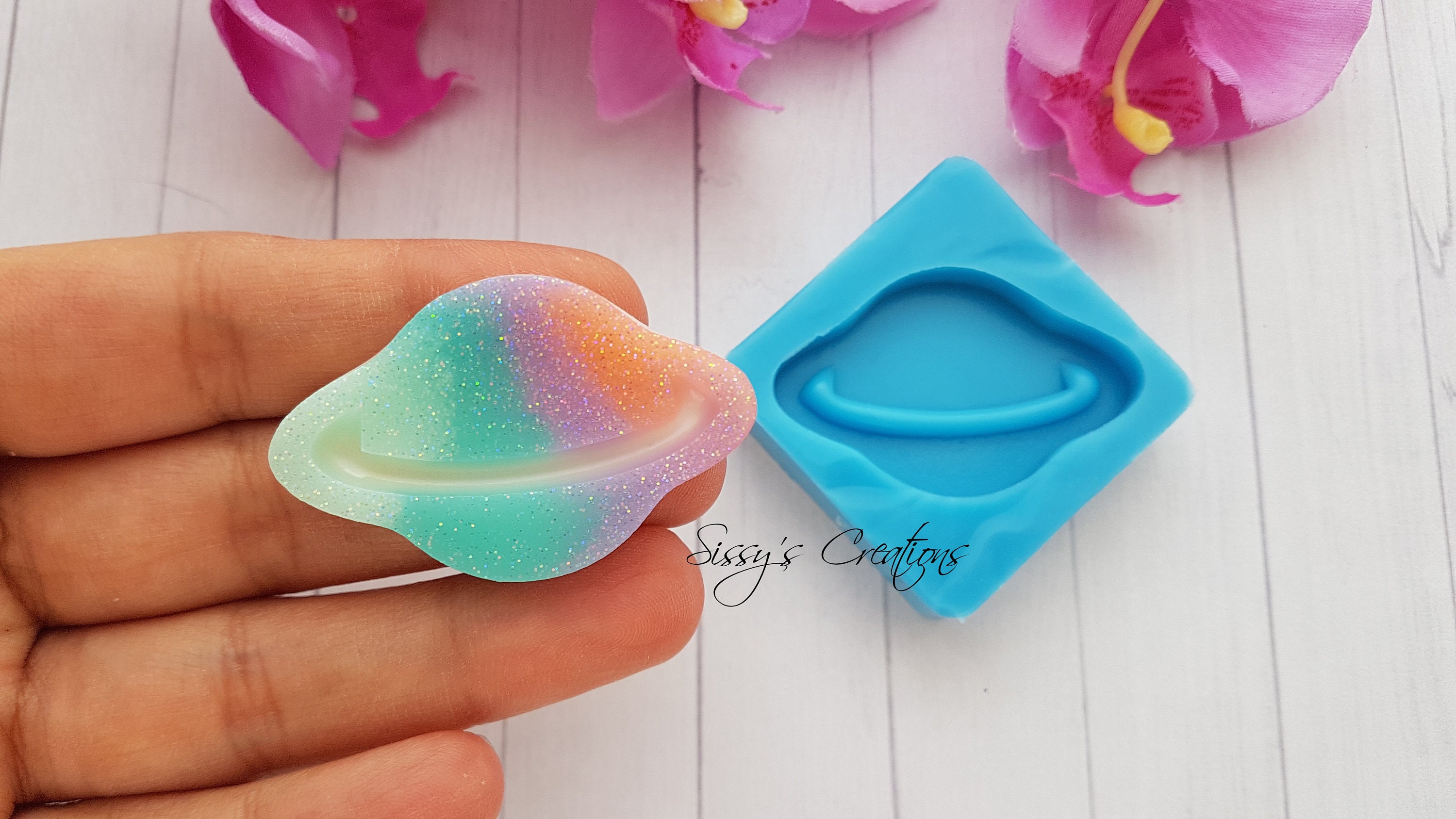 Planet Mold 5 cm for Resin and Polymer Clay | Etsy