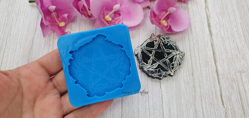 Pentacle Wicca Mold 5 Cm for Resin and Polymer Clay - Etsy