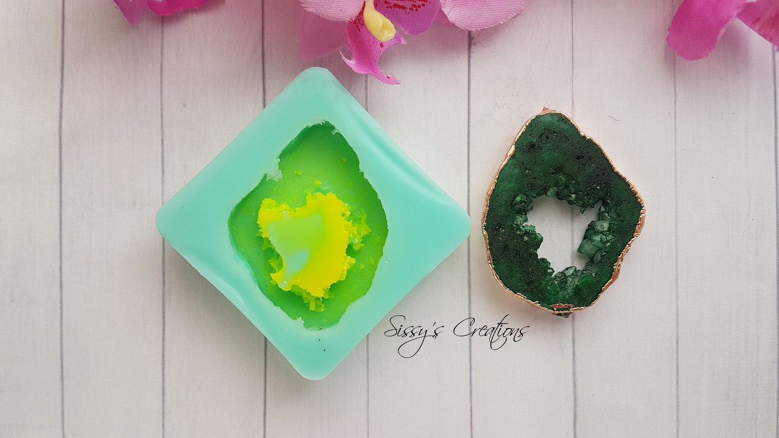 Natural Geode Mold 5 Cm for Resin and Polymer Clay | Etsy