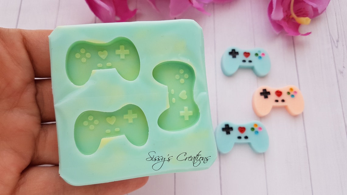 3 pcs Controller Gamepad Mold 3 cm for Resin and Polymer | Etsy