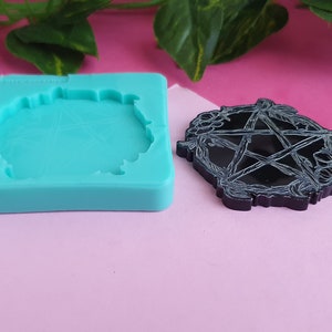 Pentacle Wicca Mold, 5 Cm, for Resin, Polymer Clay, Wax, Soap, Plaster ...