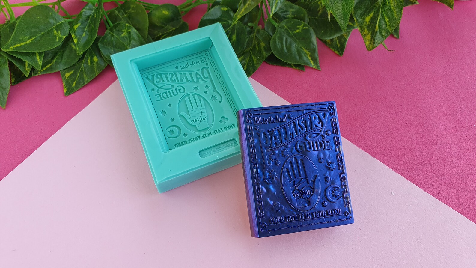 Palmistry Book 3D Mold, 7.5 Cm, for Epoxy Resin, Polymer Clay. Wax ...
