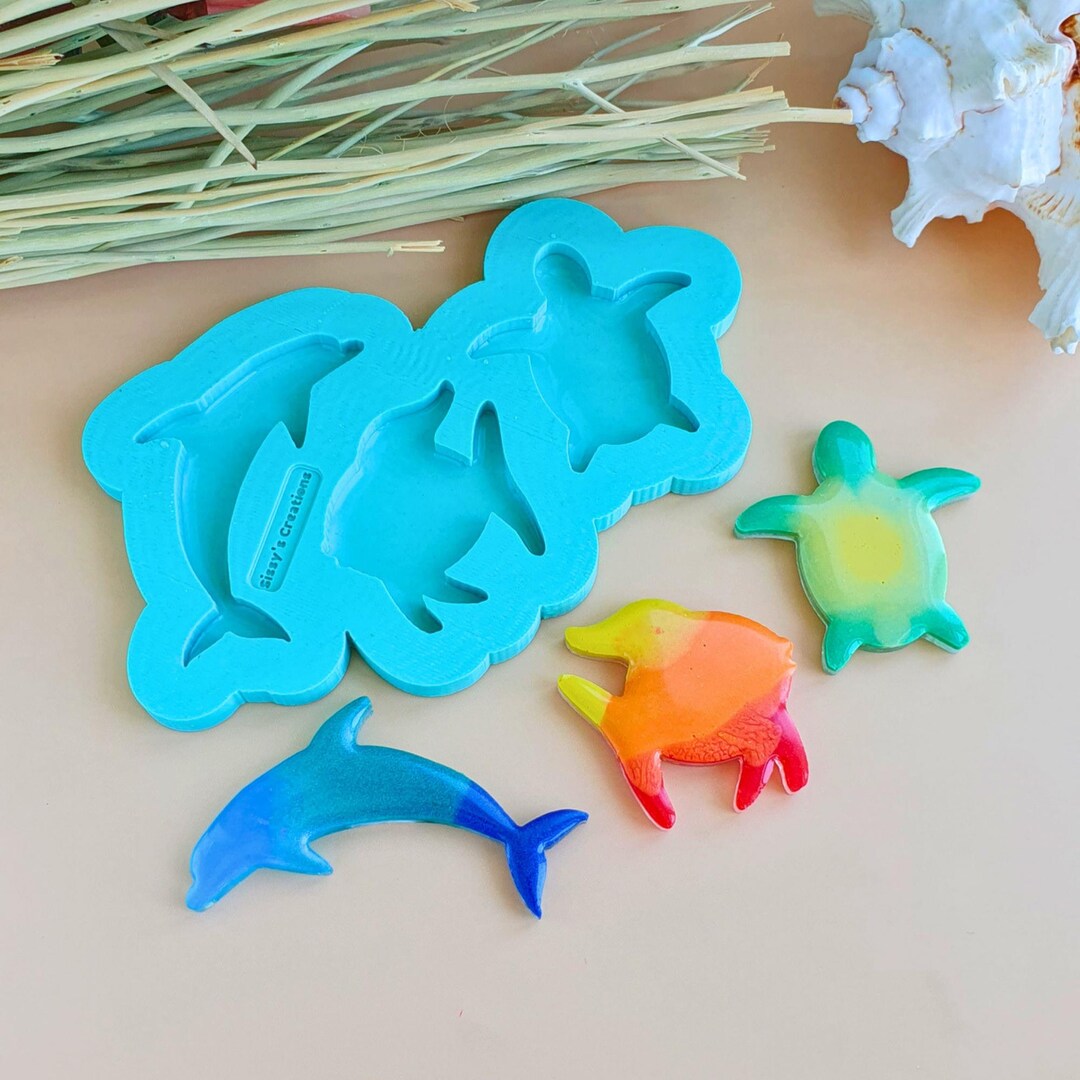 Sea Animals Silicone Mold for Ocean Glossy Resin Art and Summer ...