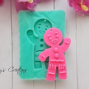 Christmas Gingerbread Man Mold, 5 Cm, for Resin and Polymer Clay - Etsy