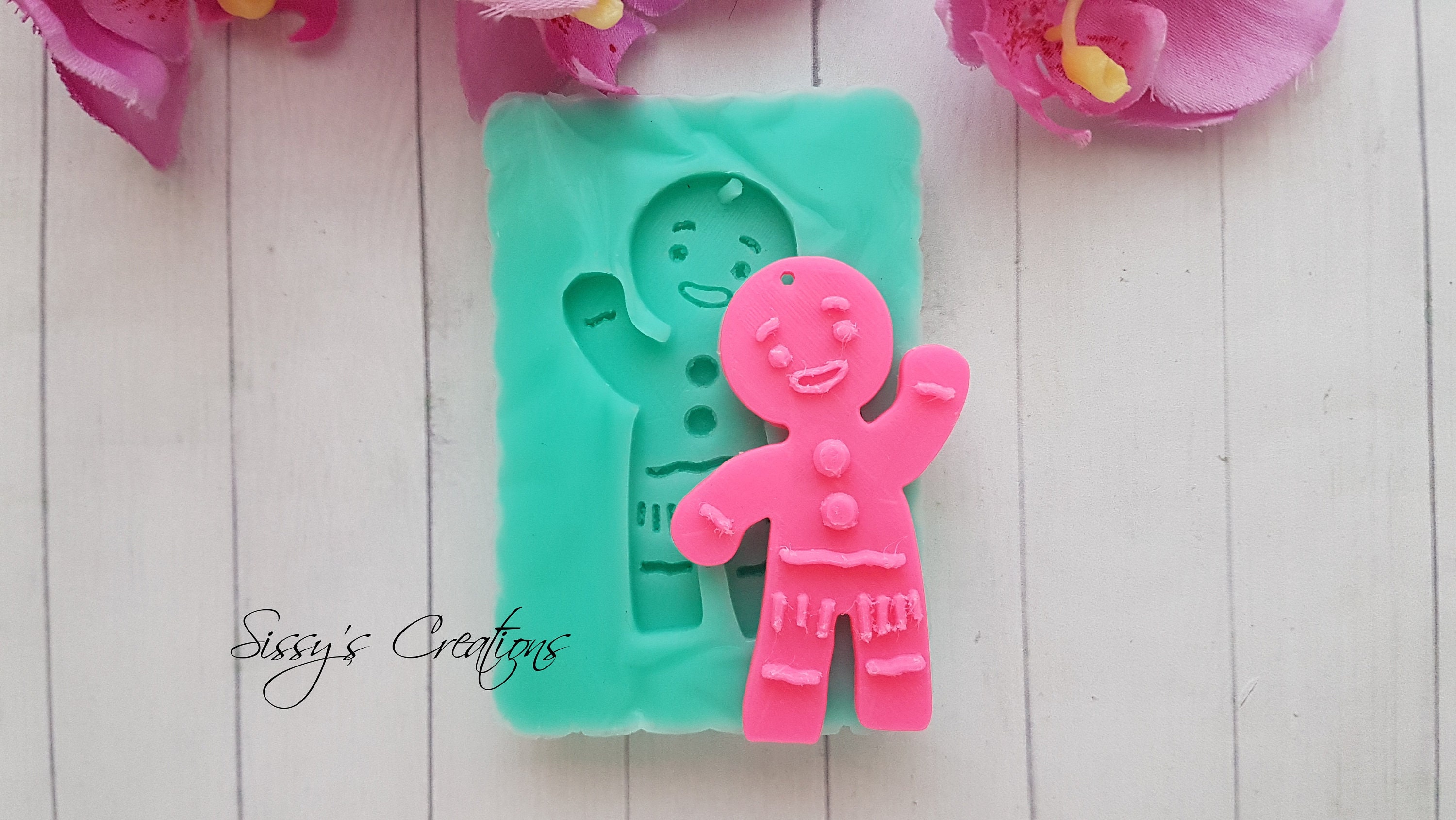 Christmas Gingerbread Man Mold 5 Cm for Resin and Polymer | Etsy