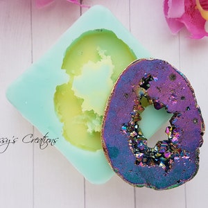 Natural Geode Large Mold 6 Cm for Resin and Polymer Clay | Etsy