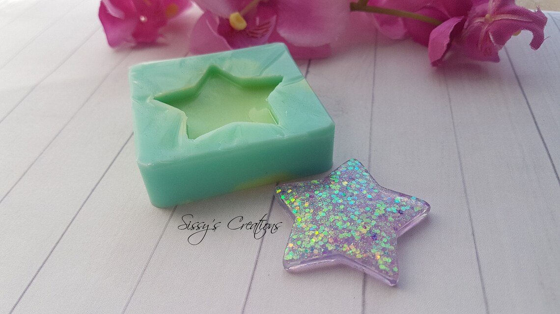 Star Mold 4 Cm for Resin and Polymer Clay | Etsy