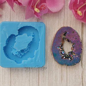 Natural Geode Large Mold, 6 Cm, for Resin and Polymer Clay - Etsy