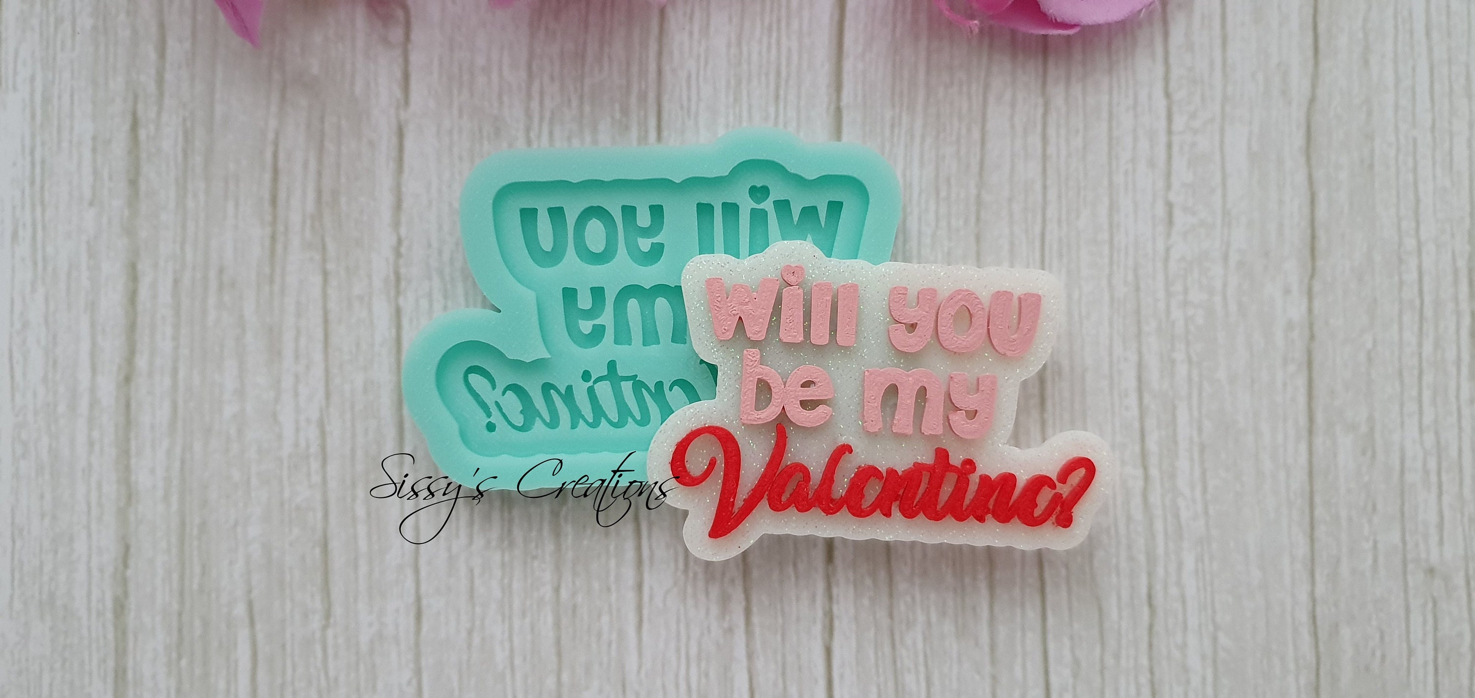 VALENTINE Word Mold 7 cm for Resin and Polymer Clay | Etsy
