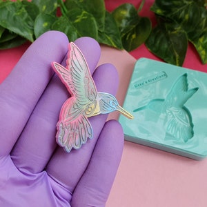 Hummingbird Mold, 5 Cm, for Epoxy Resin, Polymer Clay, Wax, Soap ...