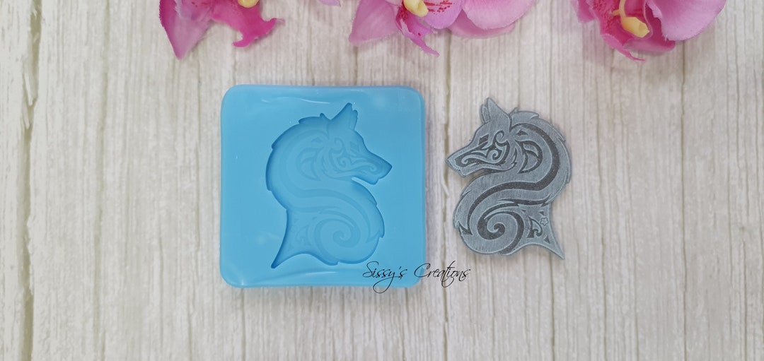 Wolf Mandala Mold, 5 Cm, for Resin and Polymer Clay - Etsy