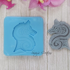 Wolf Mandala Mold, 5 Cm, for Resin and Polymer Clay - Etsy