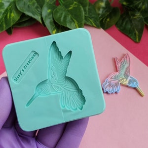 Hummingbird Mold, 5 Cm, for Epoxy Resin, Polymer Clay, Wax, Soap ...