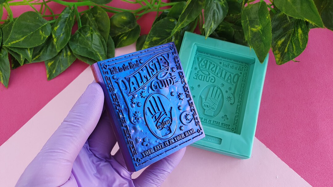 Palmistry Book 3D Mold, 7.5 Cm, for Epoxy Resin, Polymer Clay. Wax ...