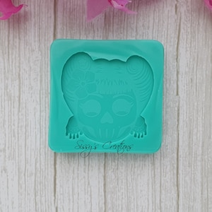 Mexican Female Skull Mold, 5 Cm, for Resin and Polymer Clay - Etsy