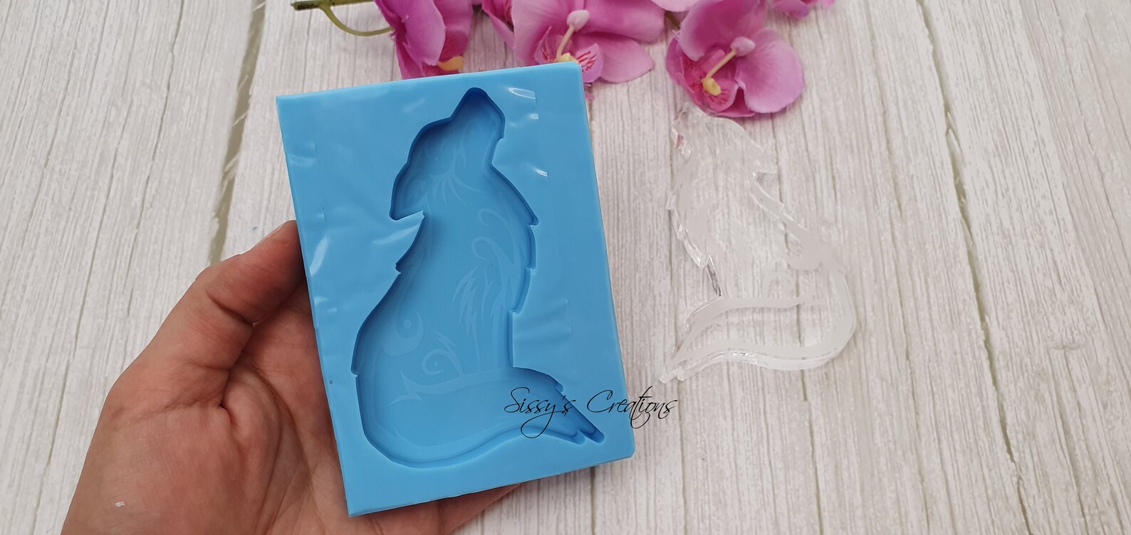 BIG Wolf Mold 10 Cm for Resin and Polymer Clay | Etsy